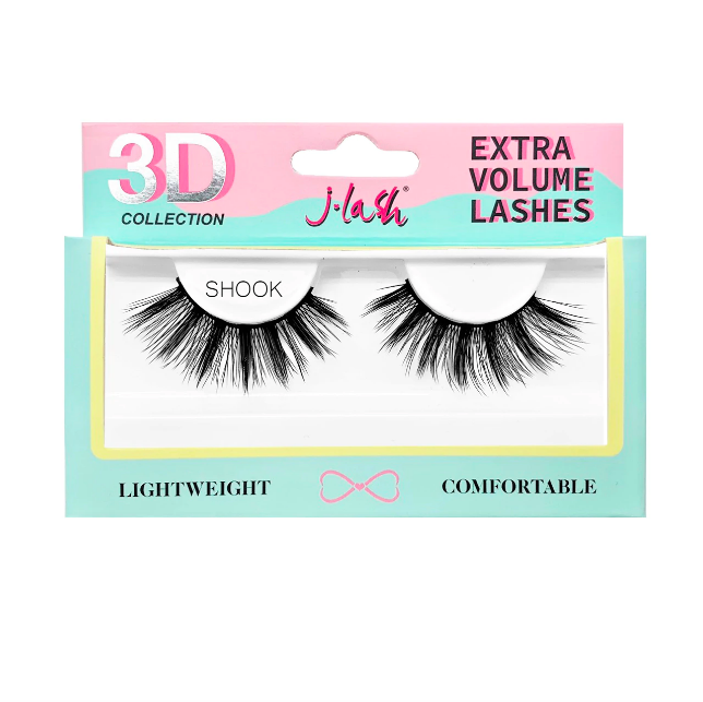 J Lash 3D Faux Mink Shook 12 Unidades MAKEMORE