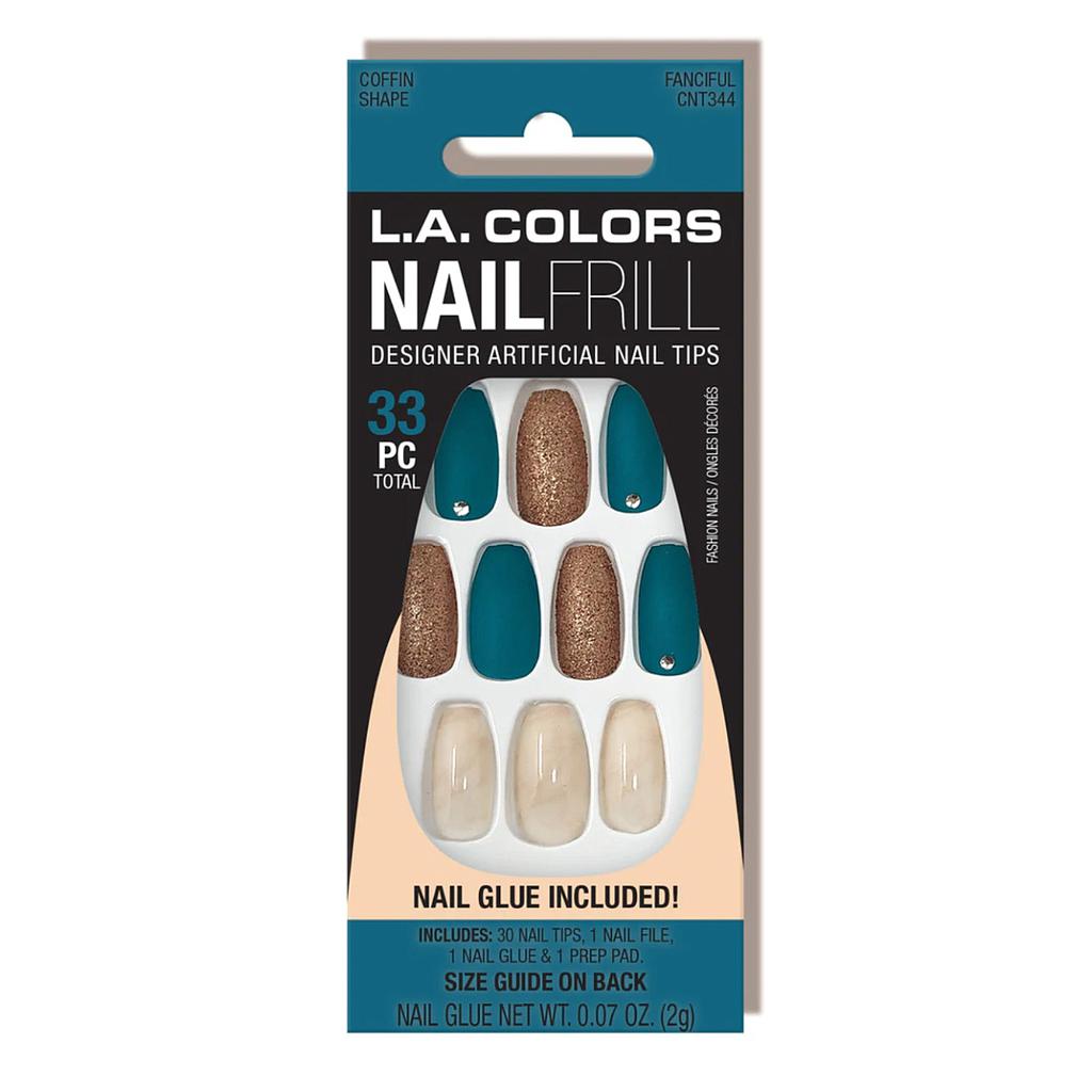 LA Colors - Nails Frill Fanciful 12 Unidades | MAKEMORE
