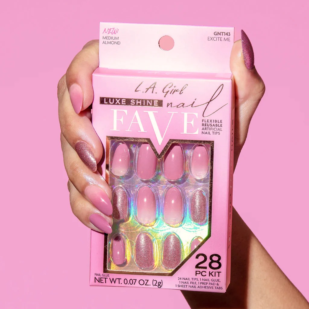 L.A Girl - Luxe Shine Nail Excite Me 12 Unidades | MAKEMORE