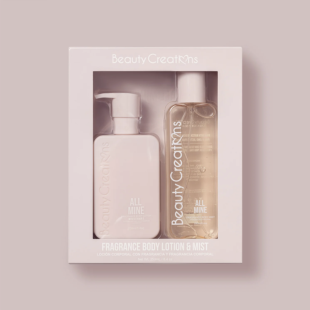 Beauty Creations - Body Mist & Lotion Set All Mine | MAKEMORE