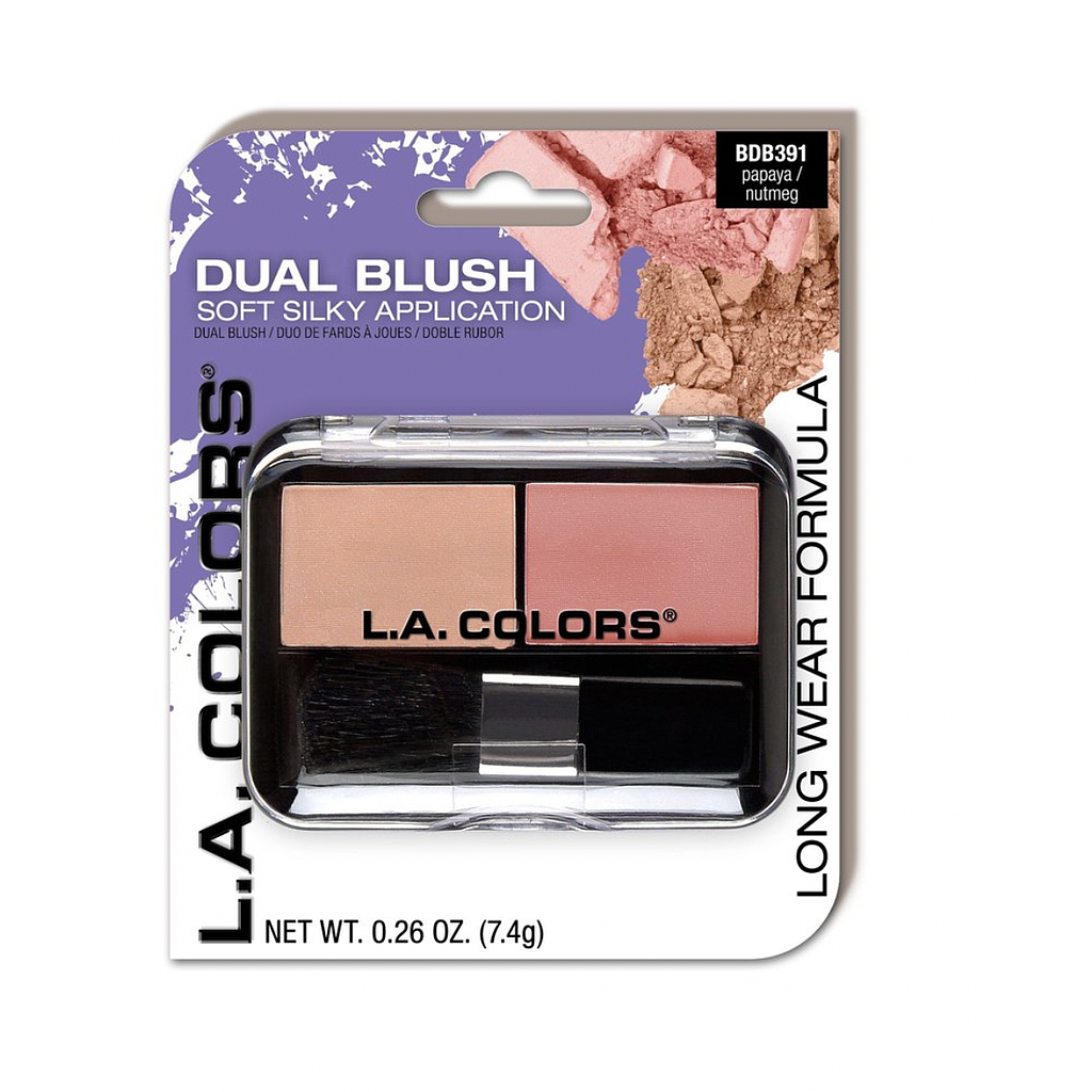La Color - Rubor Dual Blush Papaya/Nutmeg CBD391 | MAKEMORE