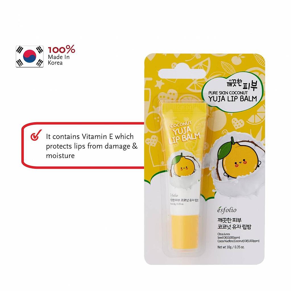 ESFOLIO - Pure Skin Yuja Lip Balm | MAKEMORE