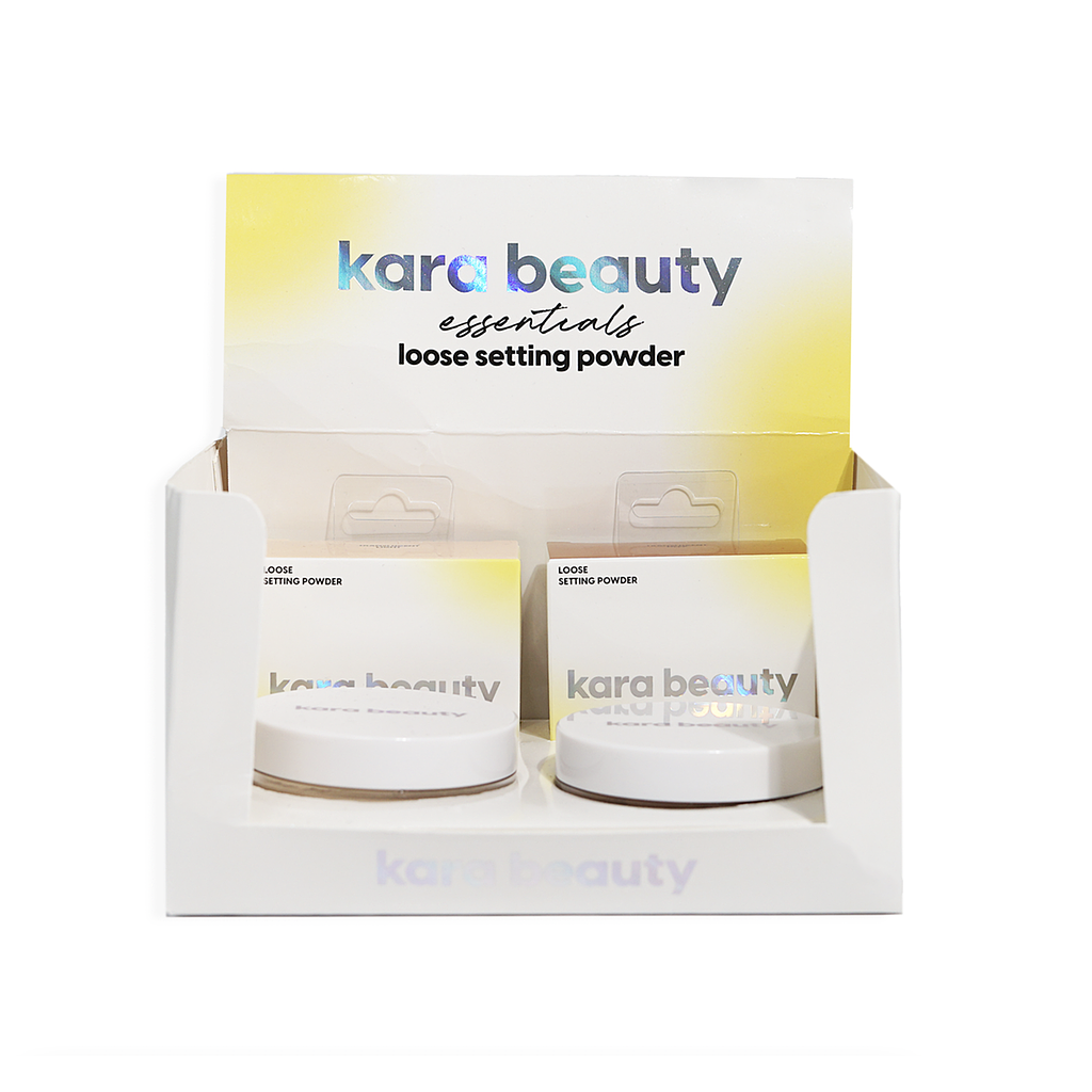 Kara Beauty - Essentials Loose Setting Powder Display 12pcs + 2 Tester ...