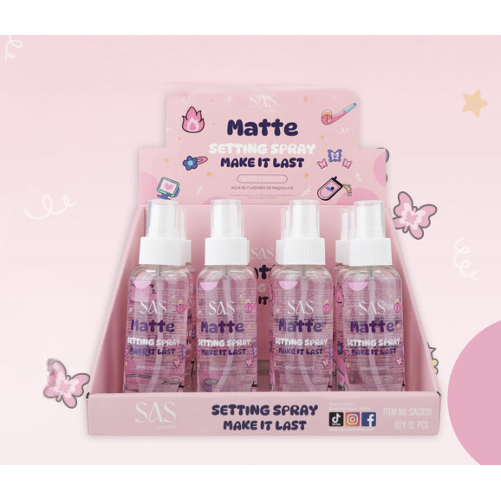 Sas - Setting Spray Matte SAC0202 | MAKEMORE