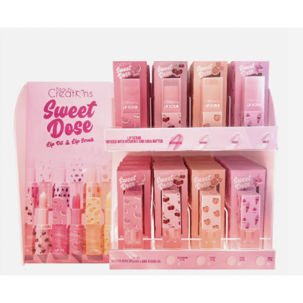 Beauty Creations - Sweet Dose Lip Oil & Lip Scrub Display 48 Unidades ...