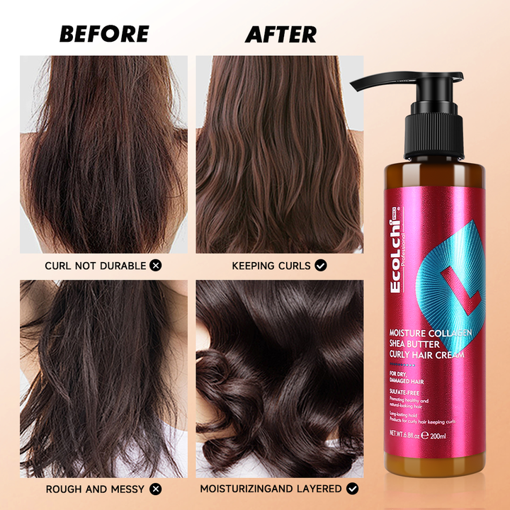 Ecolchi - Pro Curly Hair Cream 200ml | MAKEMORE