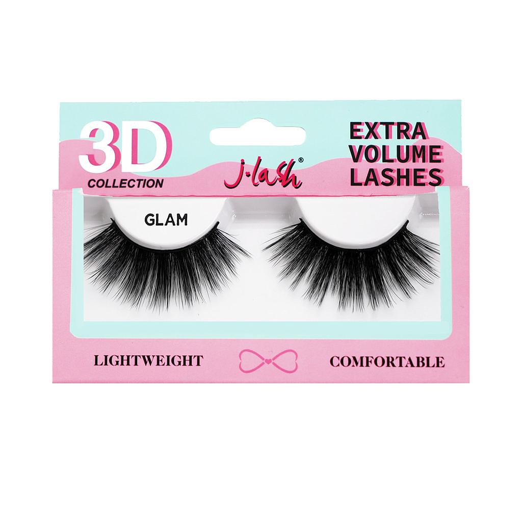 J-Lash 3D Faux Mink Lash - Glam | MAKEMORE