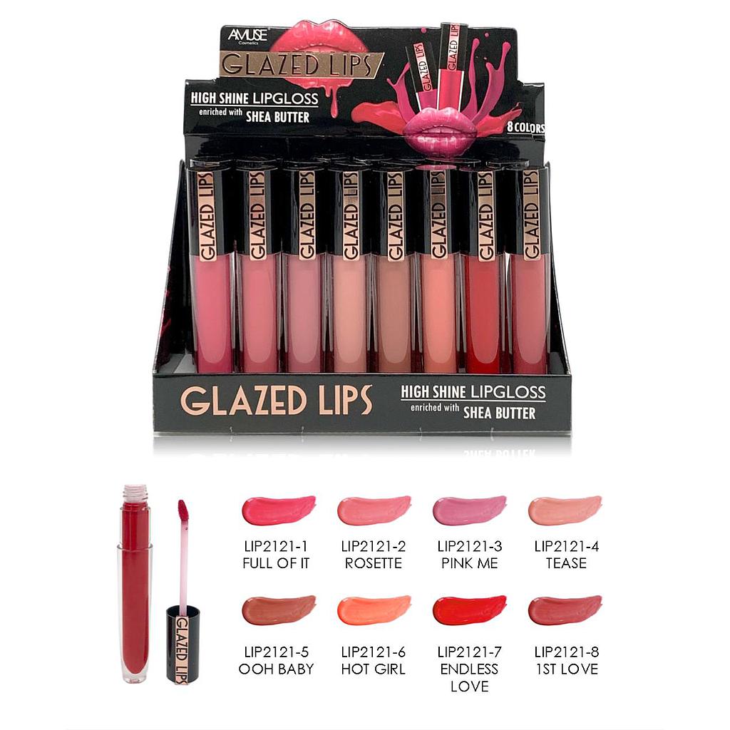Amuse - Glazed Lip, Pack de 8 unidades | MAKEMORE